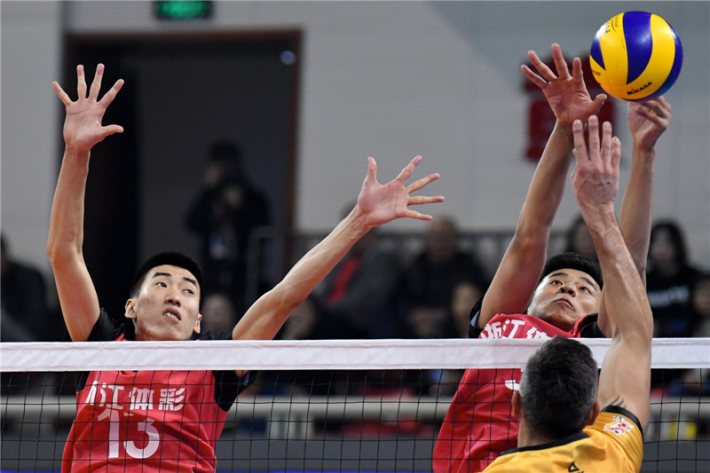 男排超级联赛八强赛上海队3比0胜浙江队_国家体育总局